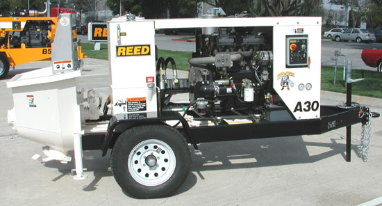 REED Concrete Pumps Shotcrete Pumps and Guncrete Gunite Machines.