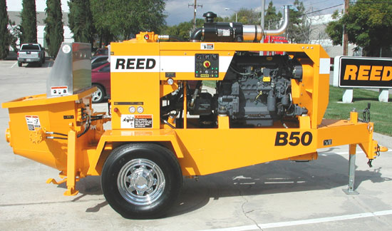 REED Concrete Pumps Shotcrete Pumps and Guncrete Gunite Machines.