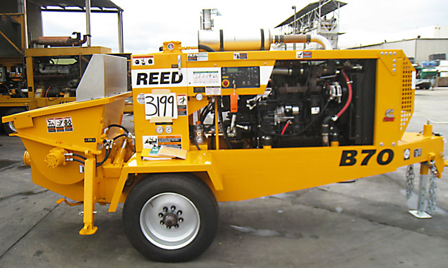 REED Concrete Pumps Shotcrete Pumps and Guncrete Gunite Machines.