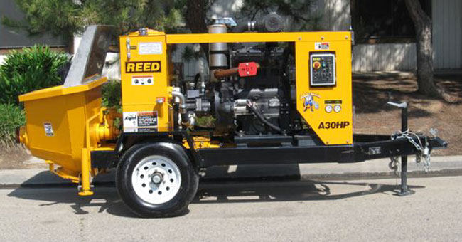 REED Concrete Pumps Shotcrete Pumps and Guncrete Gunite Machines.