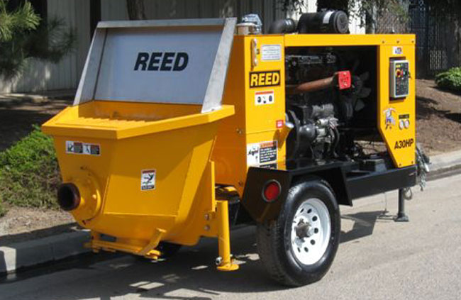 REED Concrete Pumps Shotcrete Pumps and Guncrete Gunite Machines.