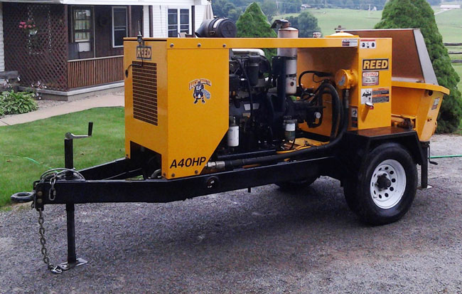 REED Concrete Pumps Shotcrete Pumps and Guncrete Gunite Machines.