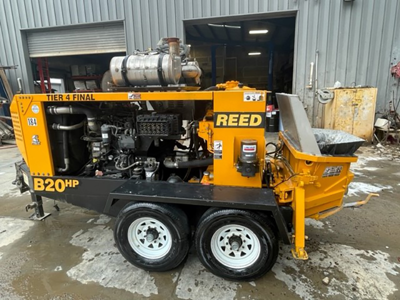 REED Concrete Pumps Shotcrete Pumps and Guncrete Gunite Machines.