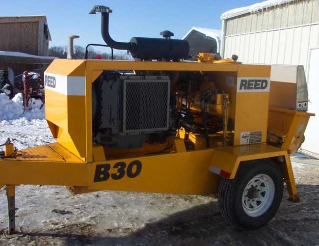 REED Concrete Pumps Shotcrete Pumps and Guncrete Gunite Machines.