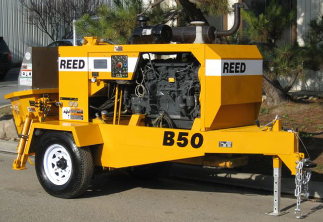 REED Concrete Pumps Shotcrete Pumps and Guncrete Gunite Machines.