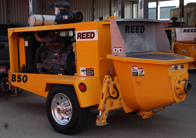 REED Concrete Pumps Shotcrete Pumps and Guncrete Gunite Machines.