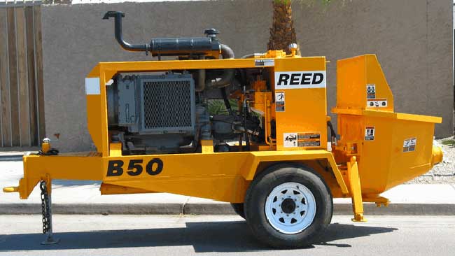 REED Concrete Pumps Shotcrete Pumps and Guncrete Gunite Machines.
