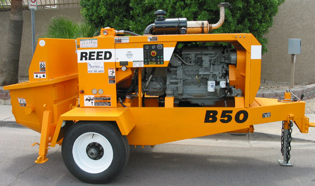 REED Concrete Pumps Shotcrete Pumps and Guncrete Gunite Machines.