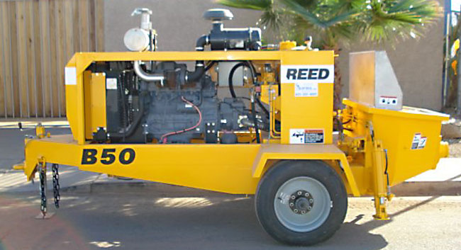 REED Concrete Pumps Shotcrete Pumps and Guncrete Gunite Machines.