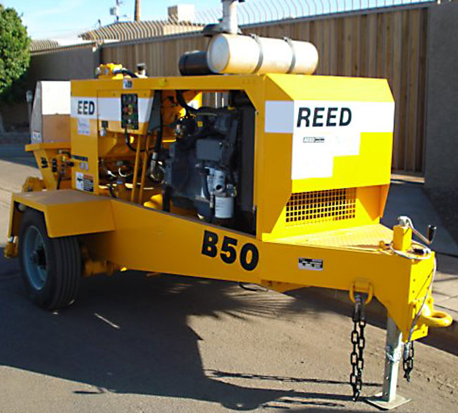 REED Concrete Pumps Shotcrete Pumps and Guncrete Gunite Machines.