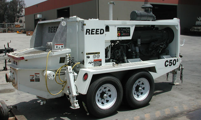 REED Concrete Pumps Shotcrete Pumps and Guncrete Gunite Machines.