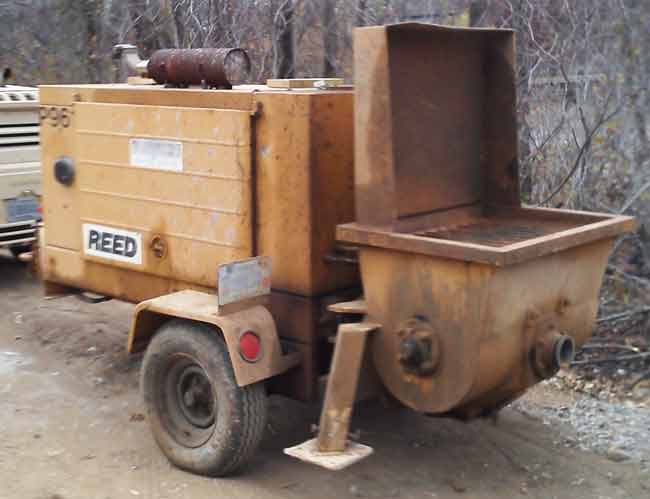 REED Concrete Pumps Shotcrete Pumps and Guncrete Gunite Machines.