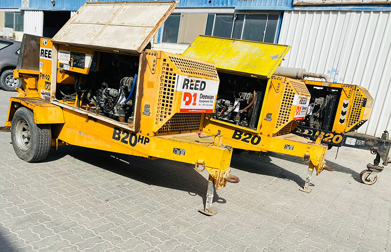 REED Concrete Pumps Shotcrete Pumps and Guncrete Gunite Machines.