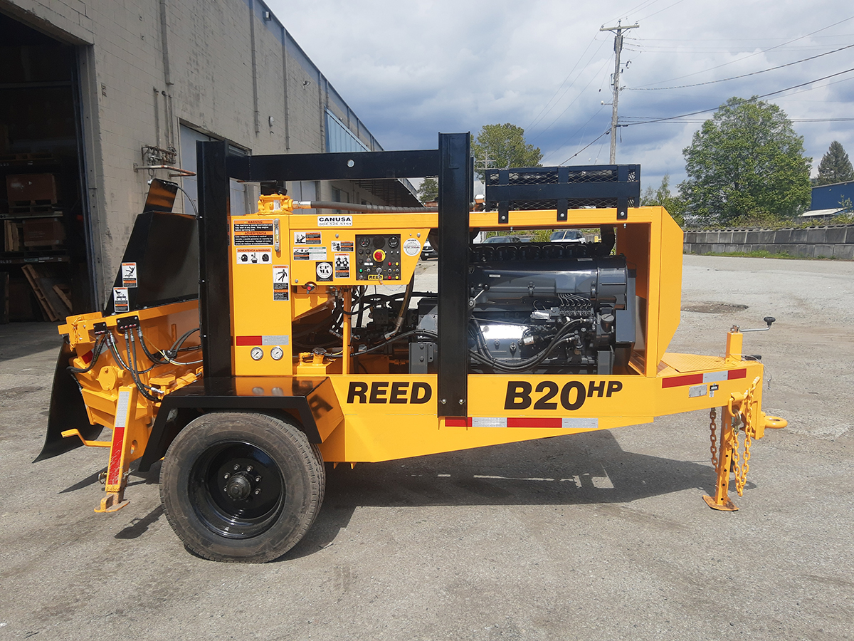 REED Concrete Pumps Shotcrete Pumps and Guncrete Gunite Machines.