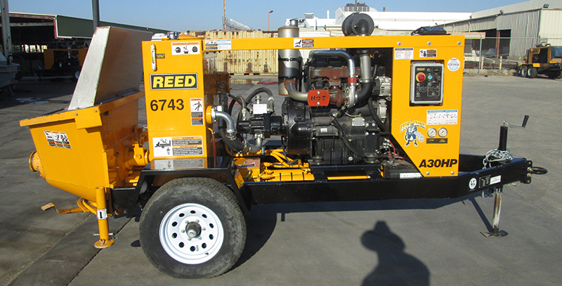 REED Concrete Pumps Shotcrete Pumps and Guncrete Gunite Machines.