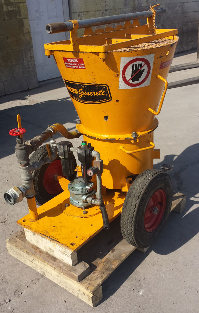 REED Concrete Pumps Shotcrete Pumps and Guncrete Gunite Machines.