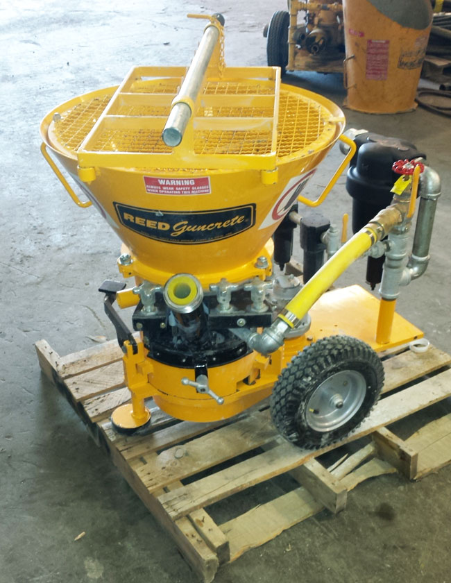 REED Concrete Pumps Shotcrete Pumps and Guncrete Gunite Machines.