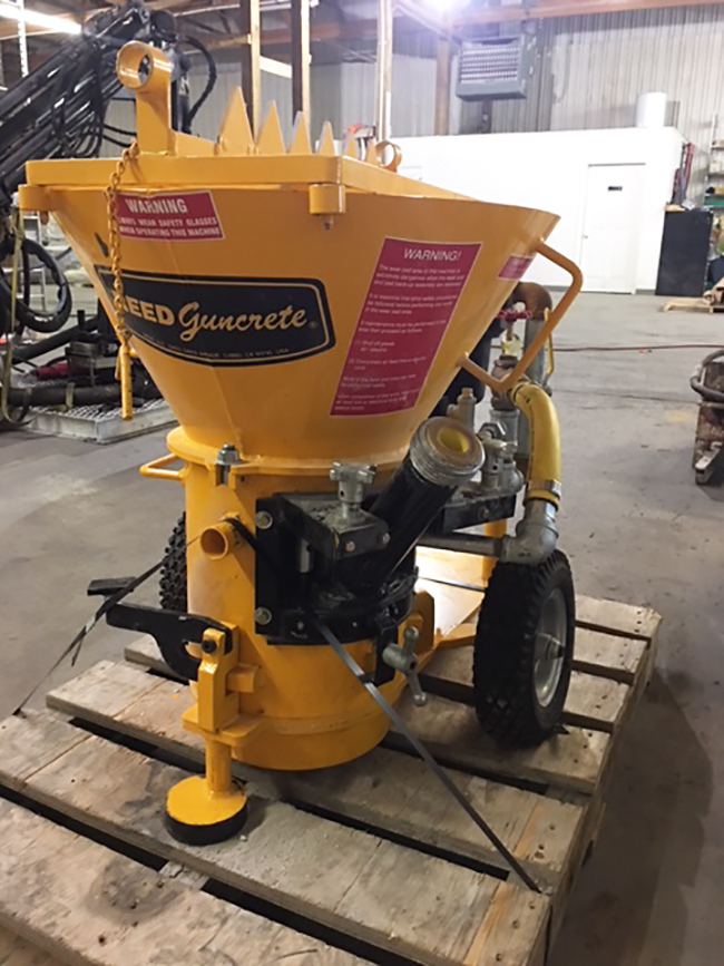 REED Concrete Pumps Shotcrete Pumps and Guncrete Gunite Machines.